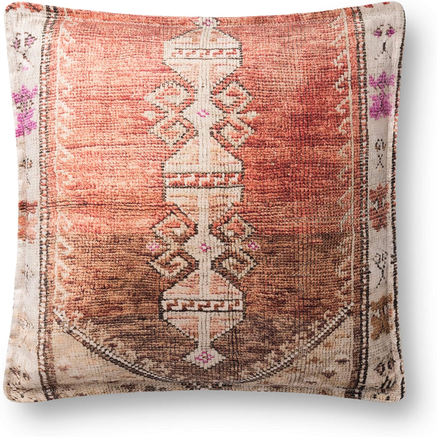 Amazon.com: Loloi Decorative Pillow, Rust/Multi: Home & Kitchen