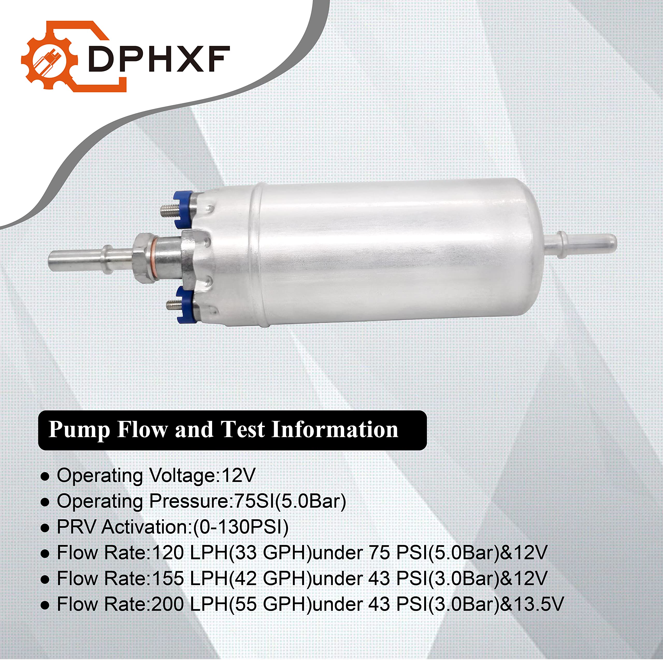 Mua DPHXF 12V Gasoline Inline High Pressure Fuel Pump ，200LPH High Flow ...