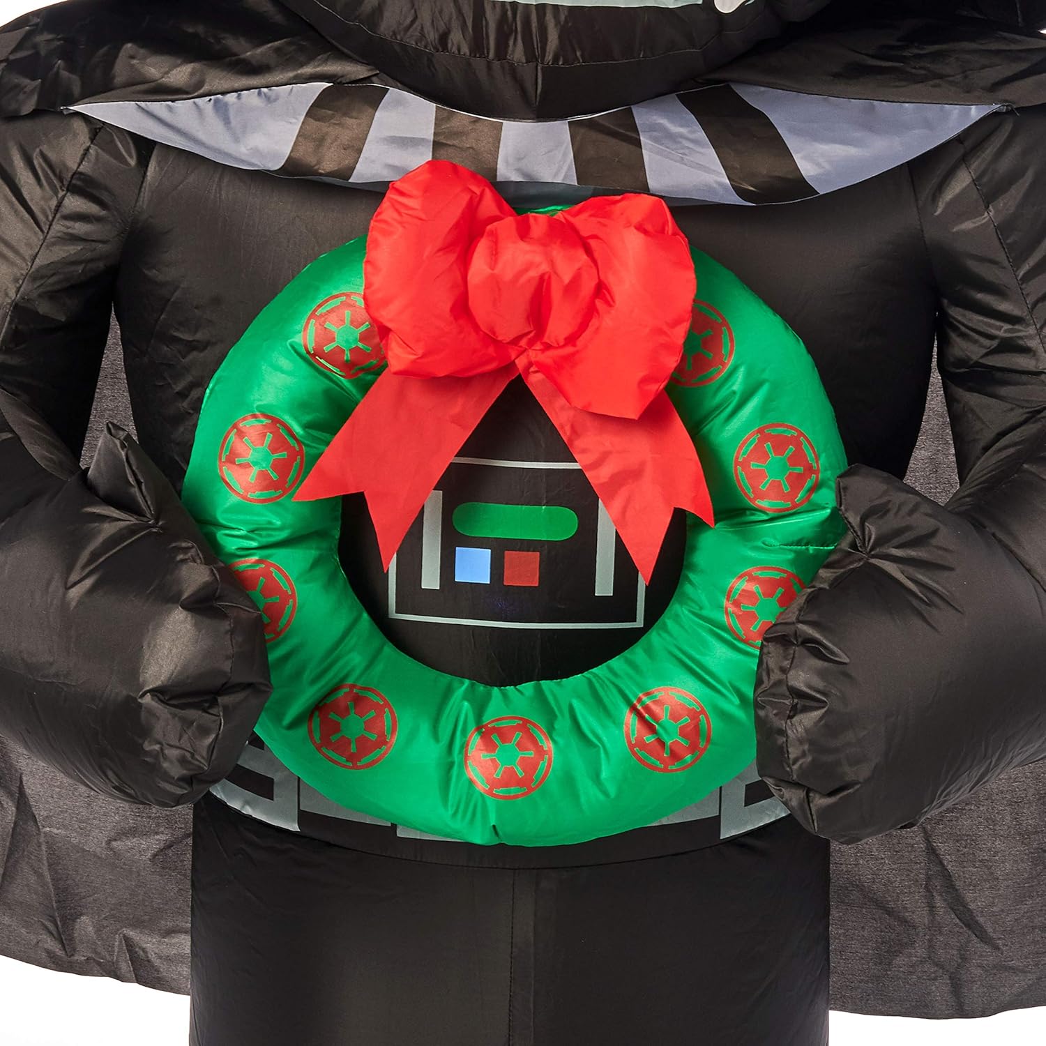 Patio Gemmy Star Wars Christmas Inflatable Darth Vader with Wreath 5FT ...