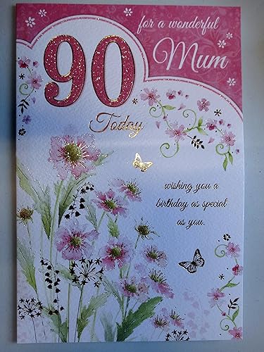 mum 90th Birthday, Birthday Card: Amazon.co.uk: Kitchen & Home