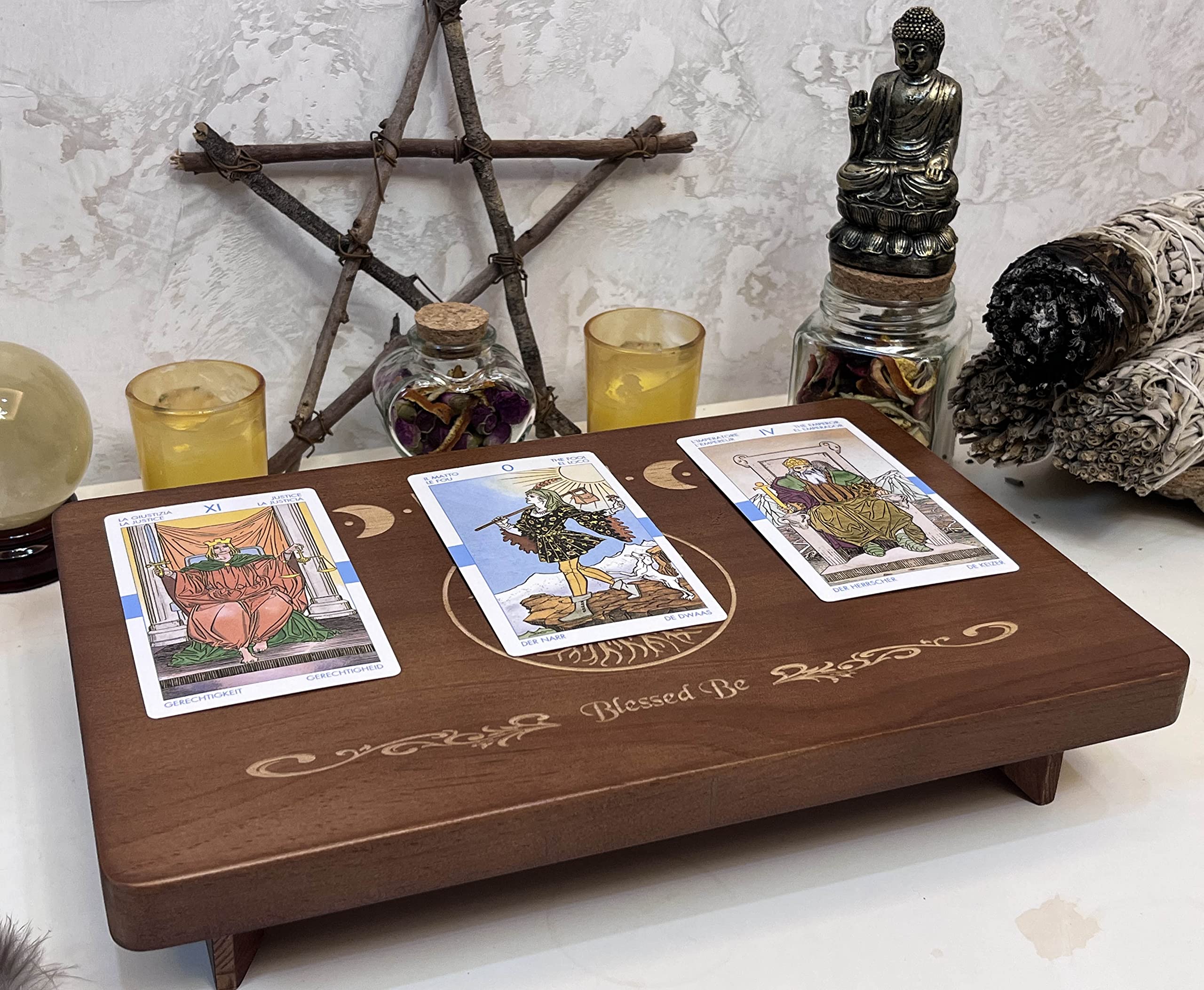 Mua Altar Table, Meditation Table, Small Altar Table, Wooden Witch ...