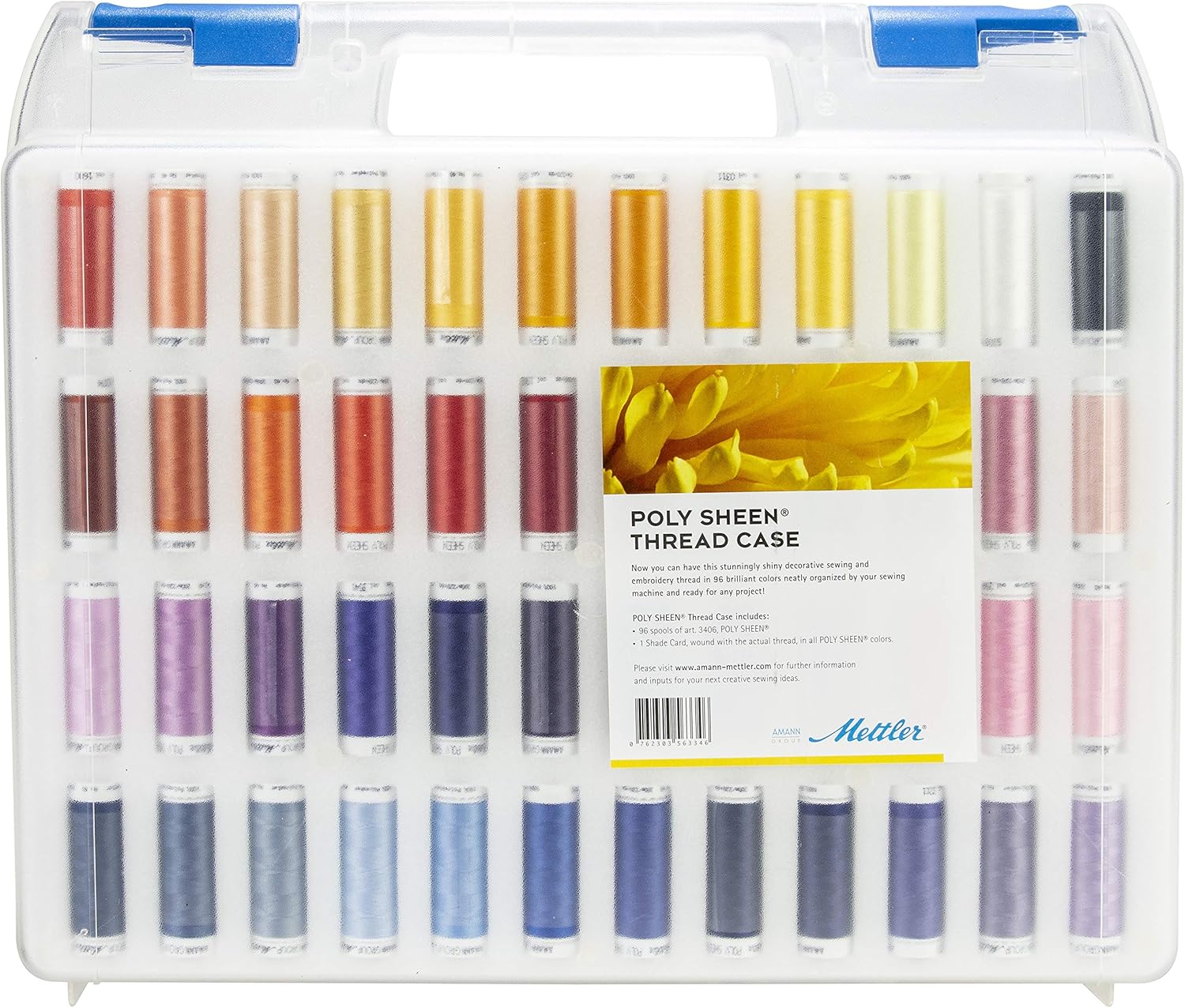 Amazon.com: Mettler Poly Sheen Thread Case w/96 Spools, multiple: Arts ...