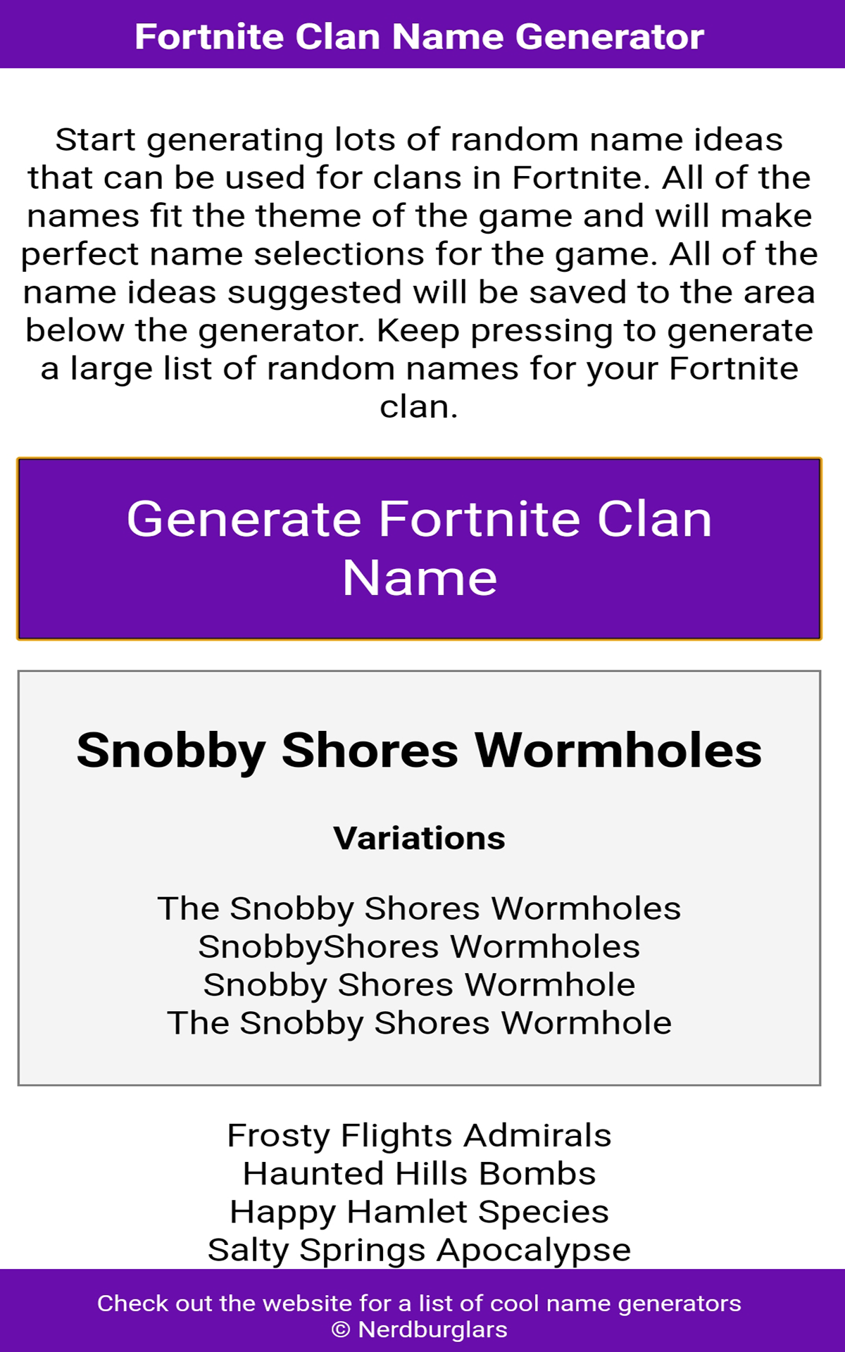 Best Clan Names For Fortnite Nanaxring
