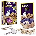 Amazon.com: NATIONAL GEOGRAPHIC Gemstone Dig Kit – Excavate 3 real gems ...