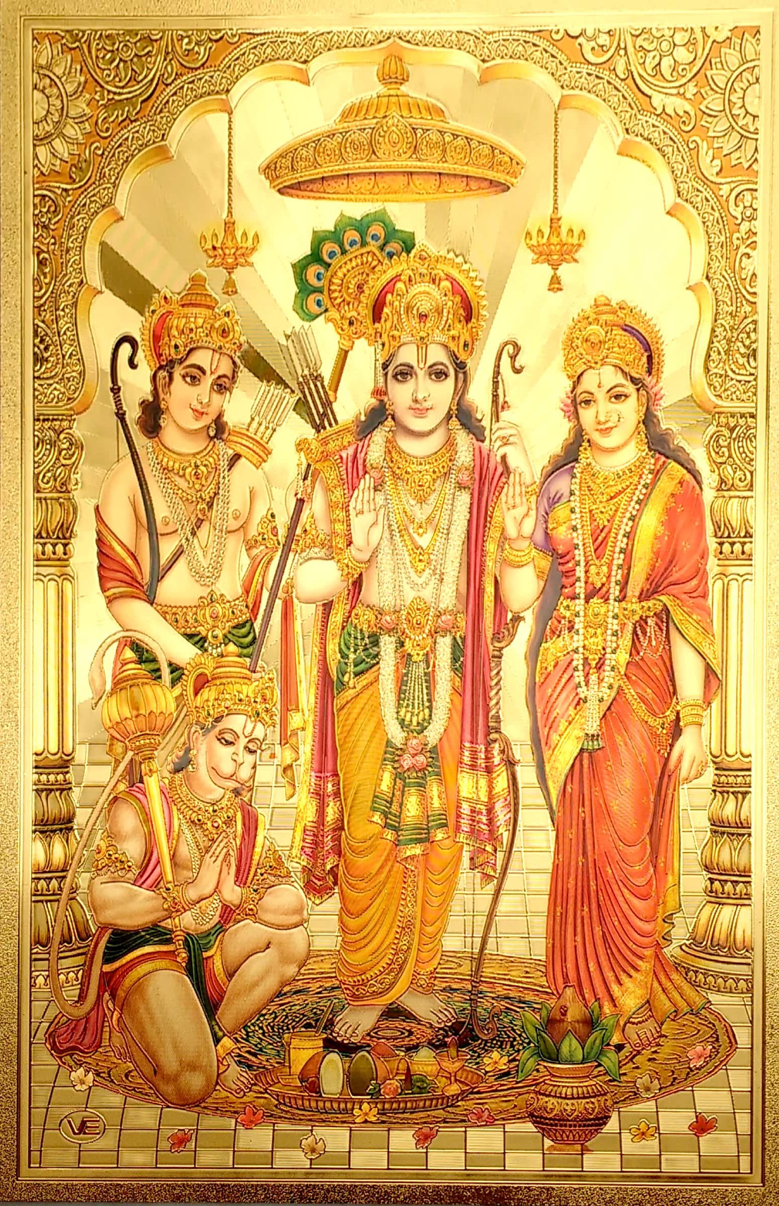 Ada Handicraft Hindu Lord Goddess God Photo For Pooja Wall | Desertcart ...