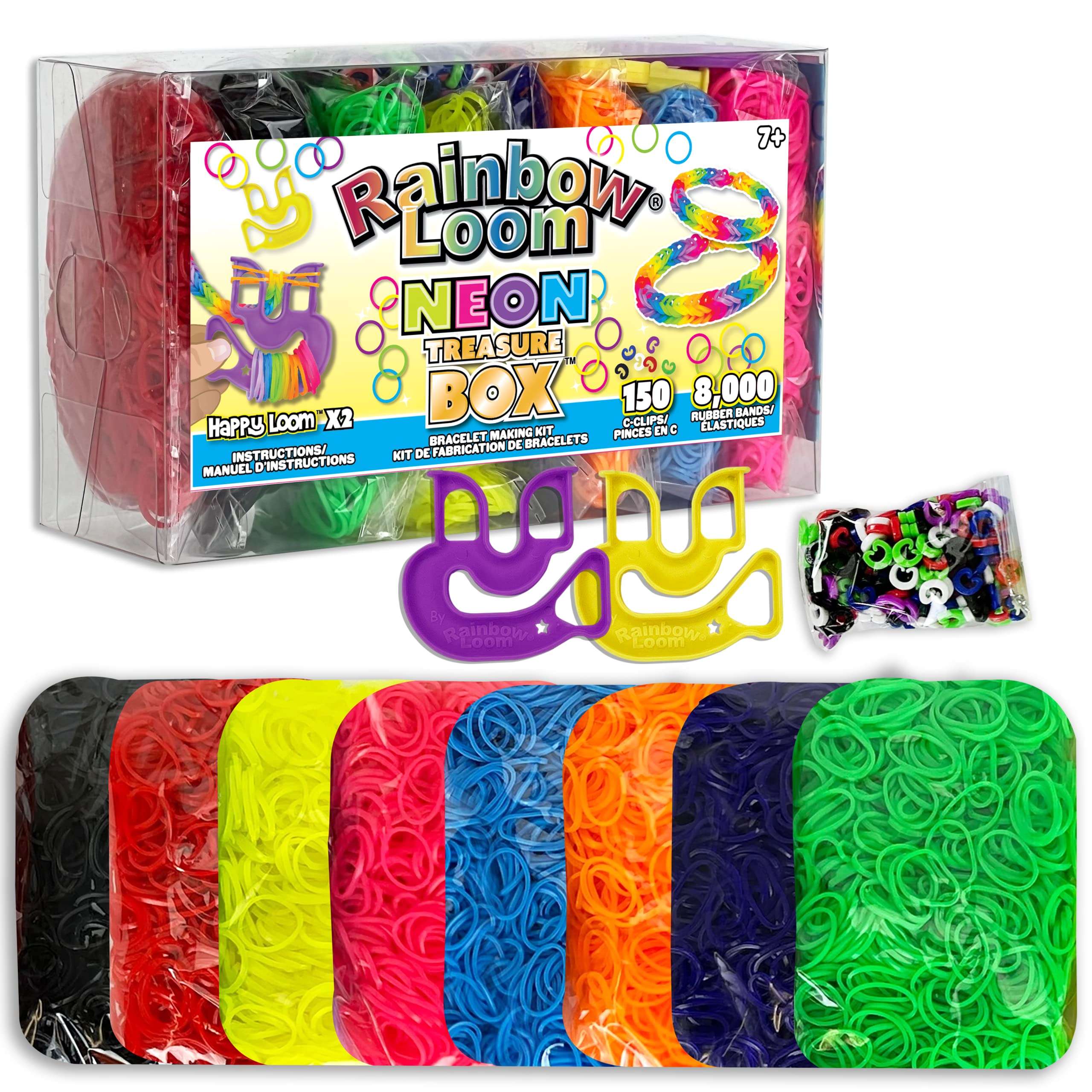Mua Rainbow Loom® Treasure Box NEON Edition, 8,000 Rubber Bands in 8 ...