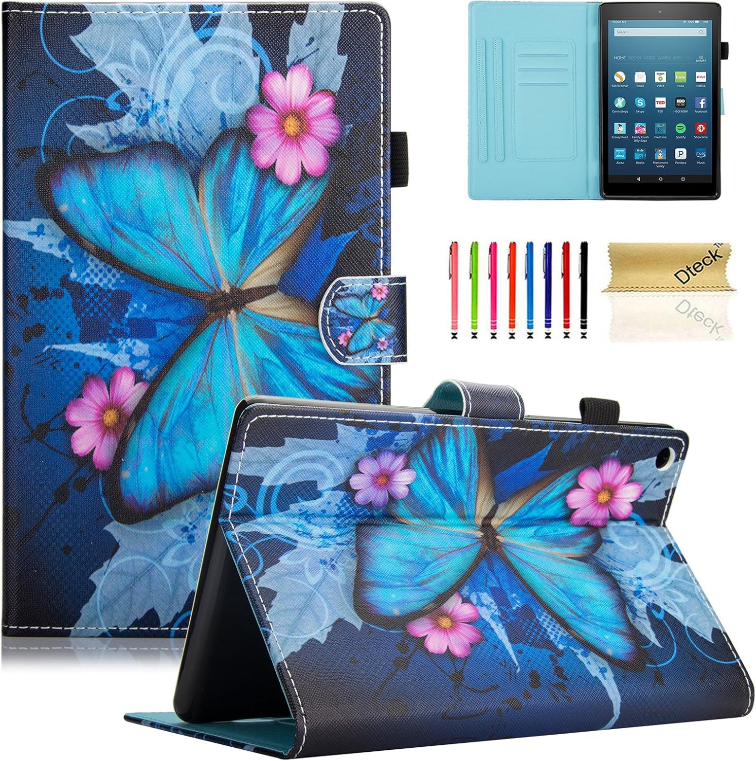 Dteck Case for Fire HD 8 Tablet (Previous Generation-8th /7th /6th ...