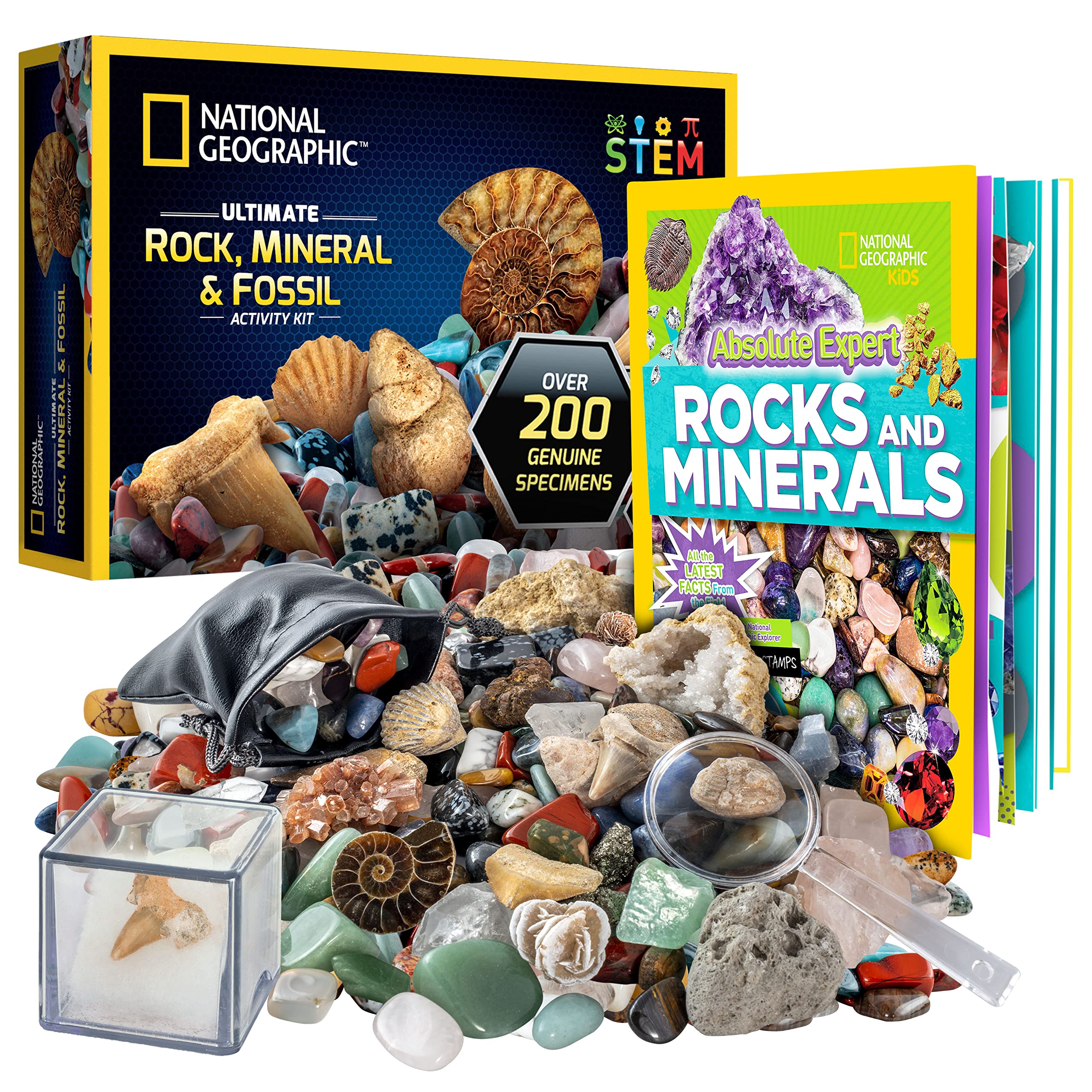 Mua NATIONAL GEOGRAPHIC Rock Collection Box for Kids – 200 Piece Rock ...