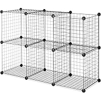 Amazon.com: Whitmor Storage Cubes - Stackable Interlocking Wire Shelves ...