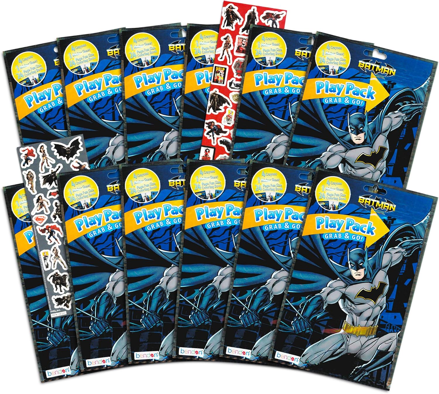Amazon.com: DC Comics Batman Party Favors Pack ~ Bundle of 12 Batman ...
