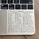 Amazon.com: Synerlogic (Universal) Mac OS Reference Keyboard Shortcut Sticker, No-Residue ...