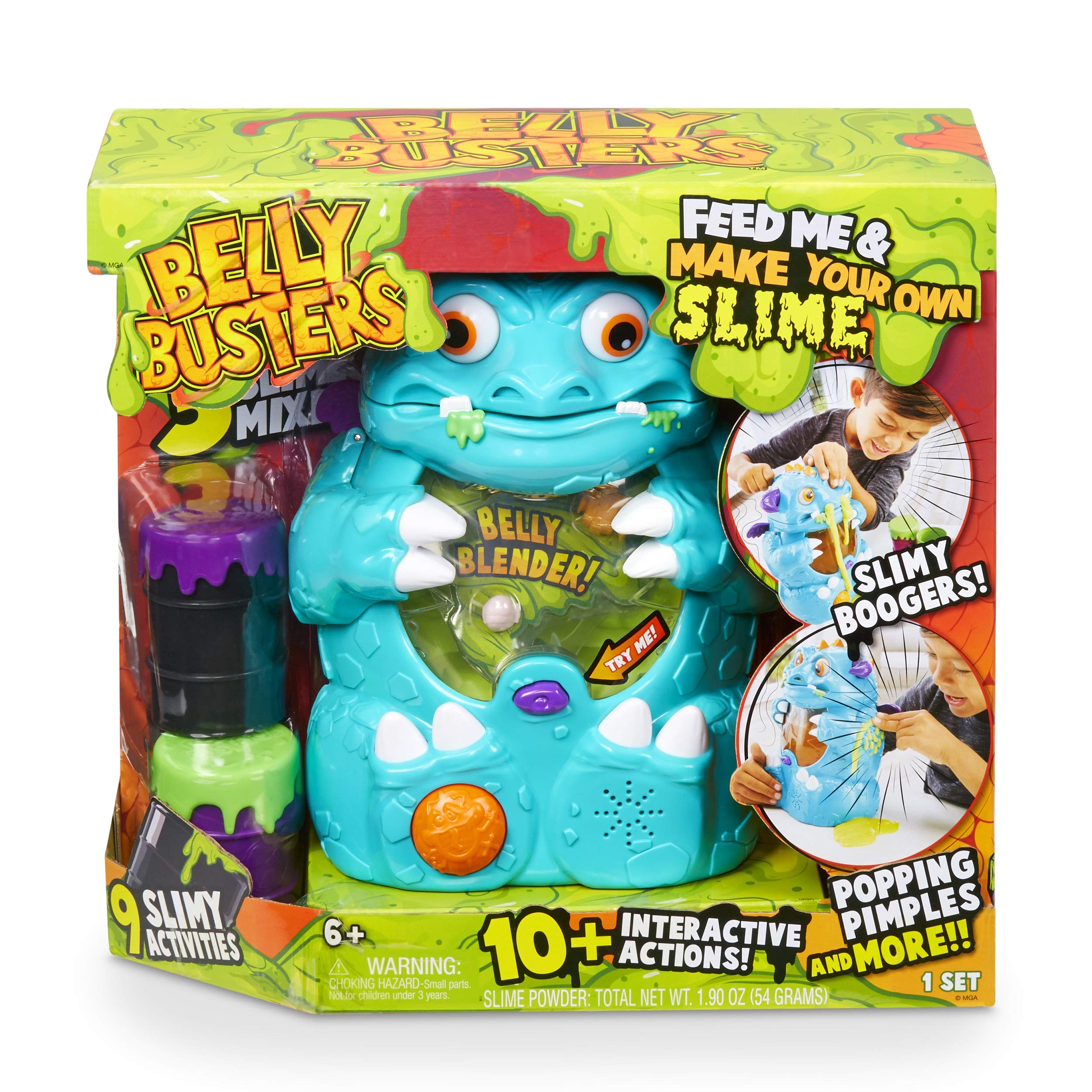 MGA Entertainment Belly Busters Belly Blender Slime-Making Activity Toy ...