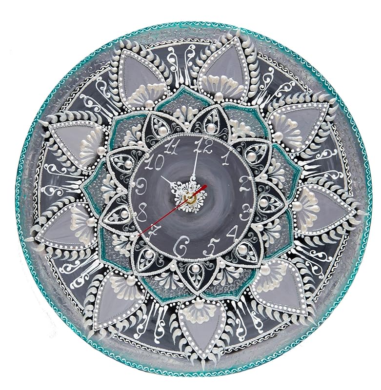Amazon.com: large clock mandala art - decorative wall clocks decor for ...
