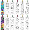 Amazon.com : 75Pcs Holi Color Your Own Bookmarks Happy Holi DIY ...