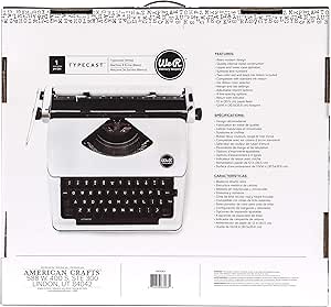 Amazon.com: Typecast Retro Typewriter by We R Memory Keepers | White ...