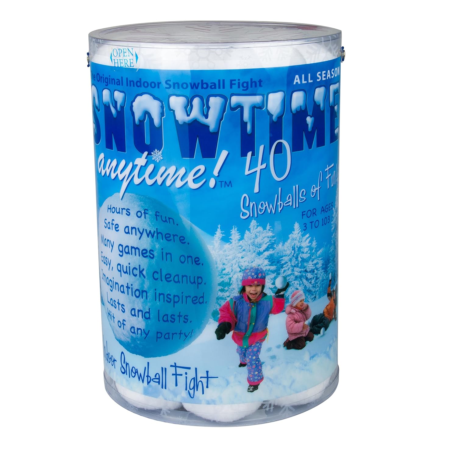 indoor snowballs target