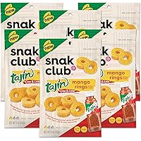 Amazon.com : Snak Club Tajin Mango Rings, Chili & Lime Sweet and Spicy ...