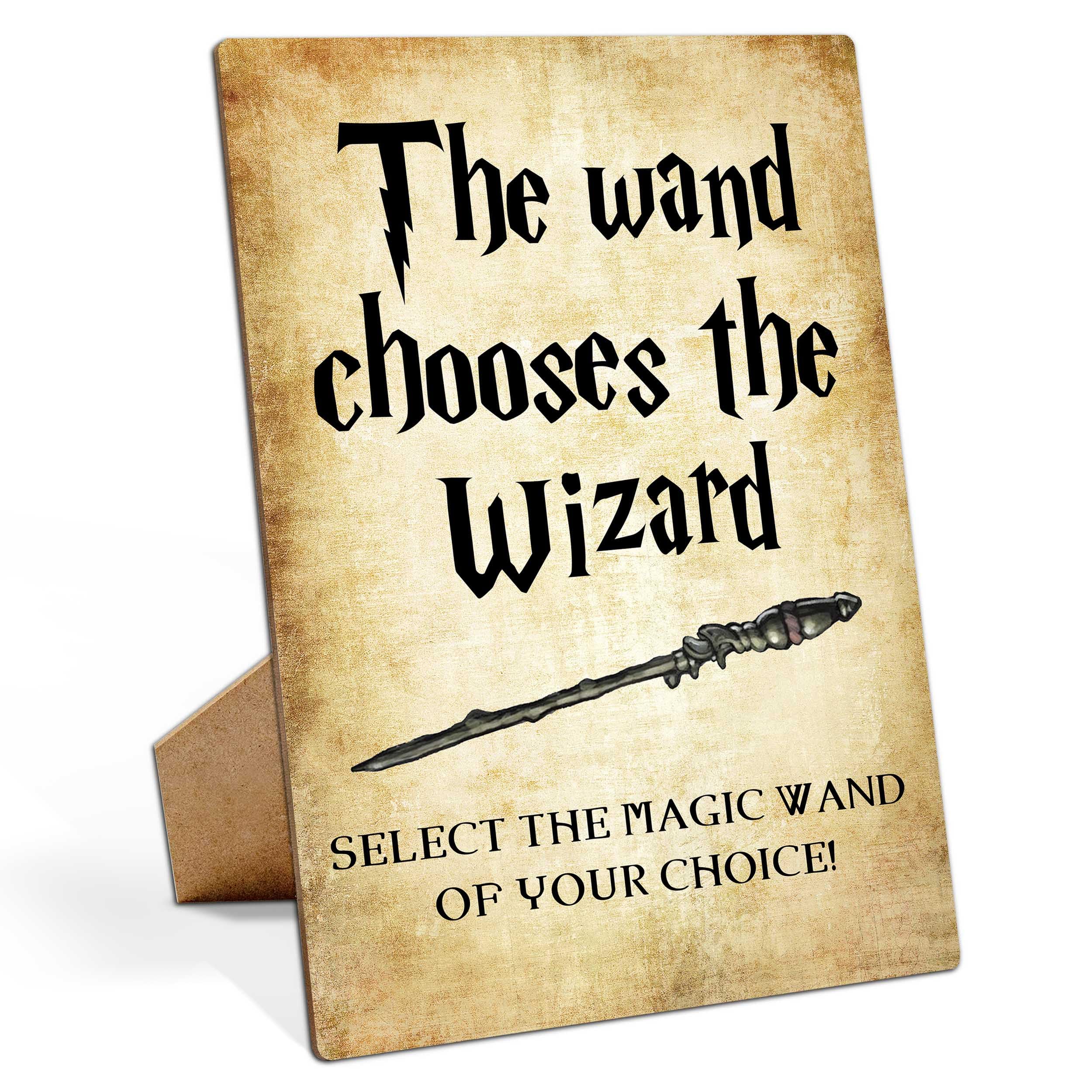 Halloween Baby Shower Sign?Wand Chooses The Wizard Sign,8×11 Wooden ...