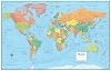 Swiftmaps 32" x 50" RMC Large World Wall Map Poster - Laminated Rolled ...