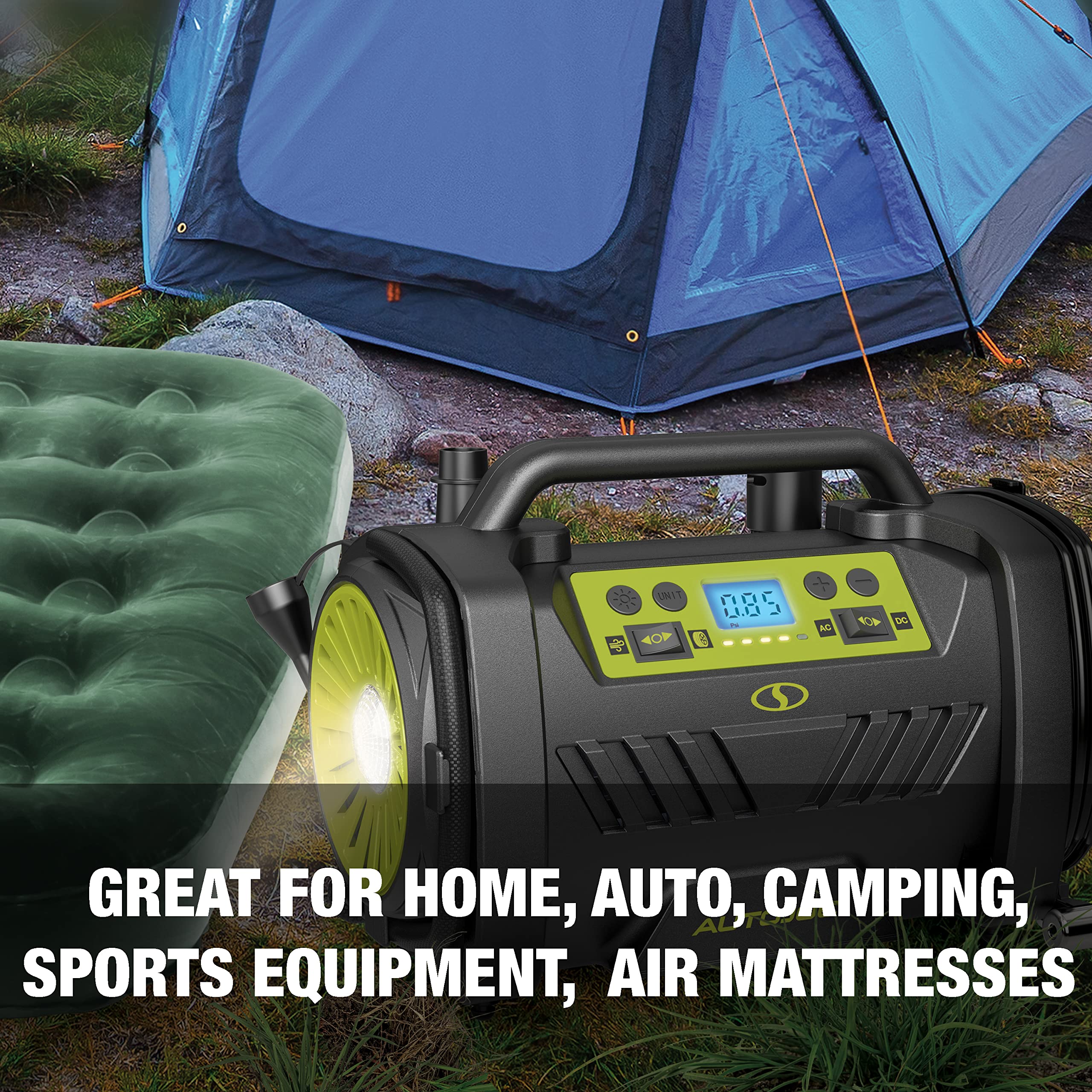 Mua ATJ-AIR1-HYB Hybrid 12-Volt/120-Volt AC High Volume Tire Inflator ...