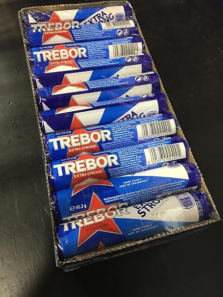 ( 40 Pack ) Trebor Extra Strong Spearmint Mints Roll 41.3g: Amazon.co ...