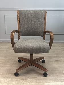 Amazon.com - Casual Dining Cushion Swivel and Tilt Rolling Caster Chair ...