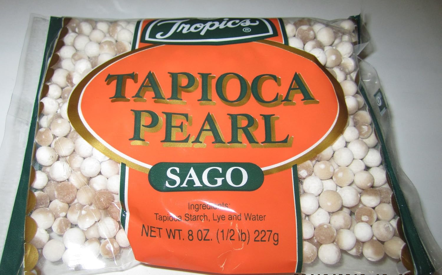 Amazon.com : Tropics Tapioca Pearl or Sago 8 Oz. Or 1/2 Lb. : Mixed ...