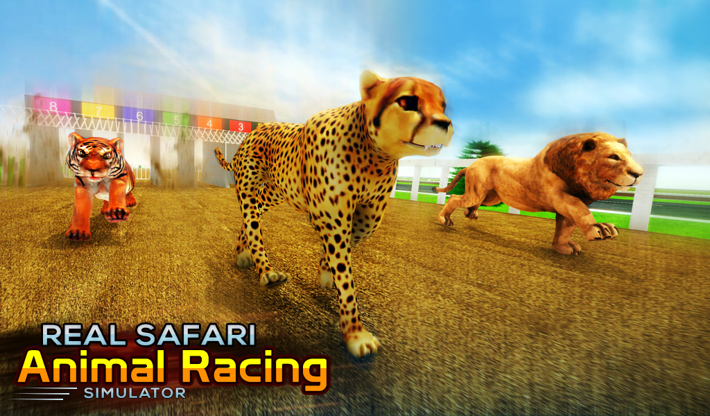 Real Safari Wild Animals Racing Game Fever Simulator 3D: Unlimited Crazy Wild Race 2019 - Animal ...
