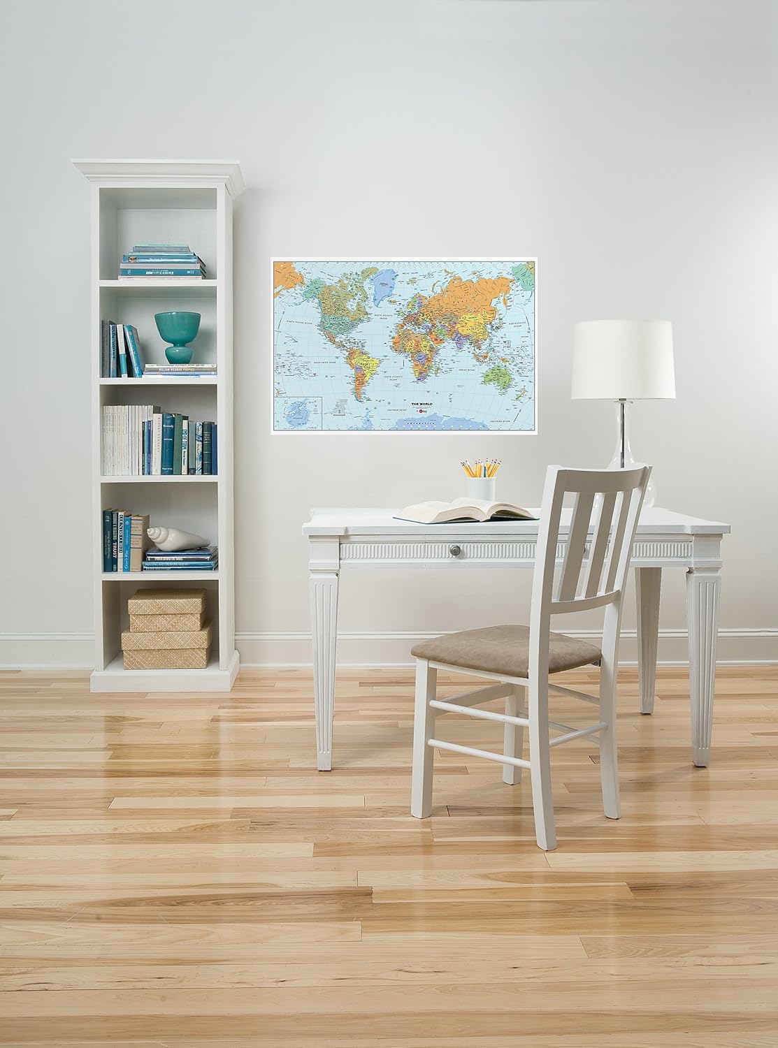 Wallpops Peel and Stick Self Adhesive Dry-Erase World Map – BigaMart