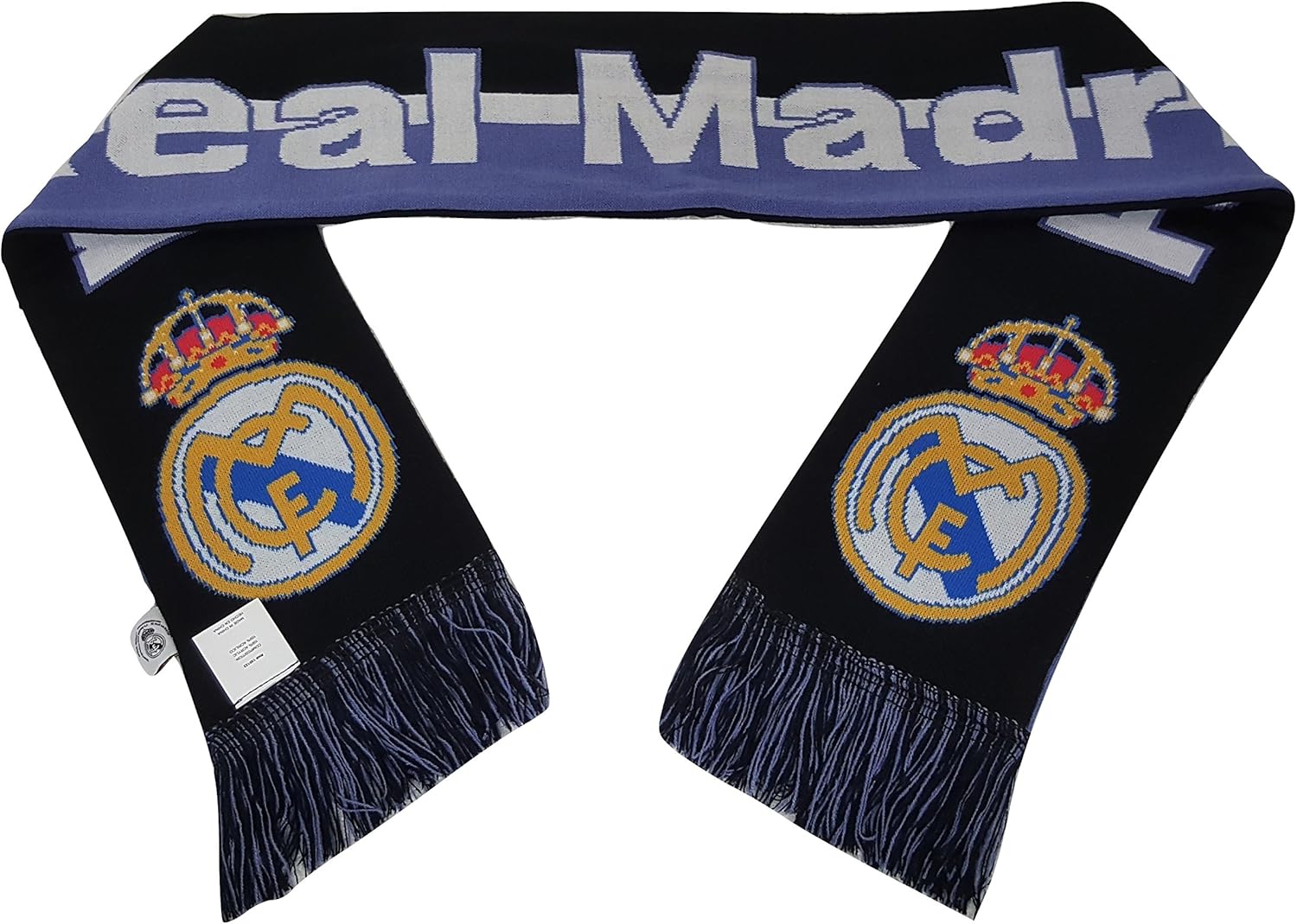 Amazon.com: Real Madrid FC Double Sided Scarf 60 Inches Long (Purple ...