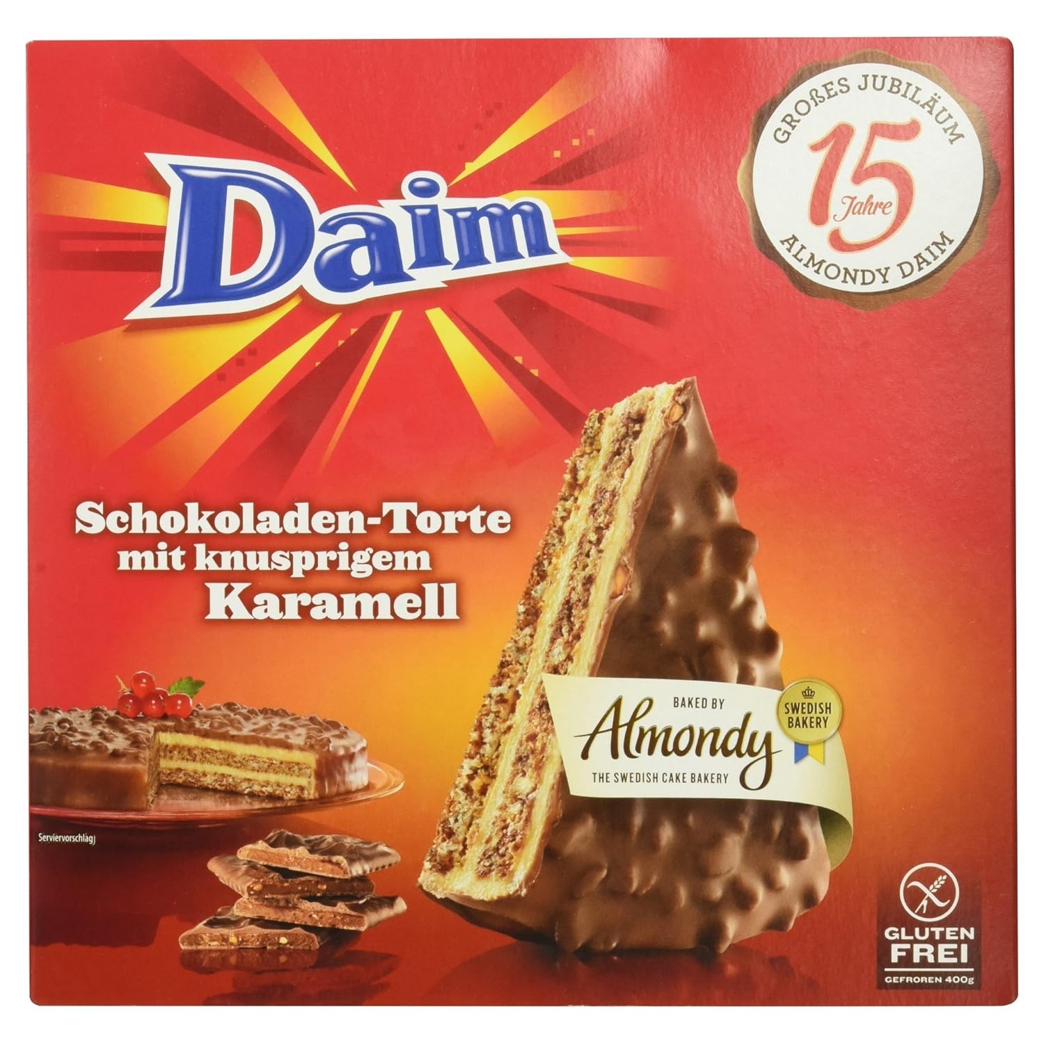 Daim Schokoladen-Torte mit knusprigem Karamell, 400 g (Tiefgefroren ...