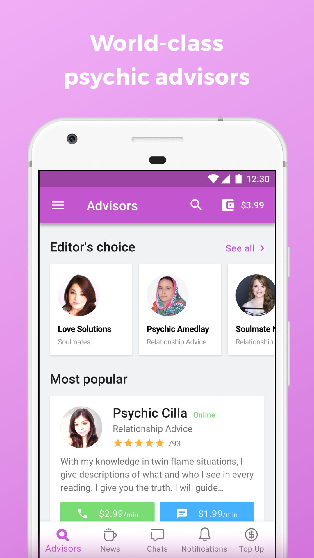 Zodiac Touch - psychic reading and tarot readings:Amazon.com:Appstore ...