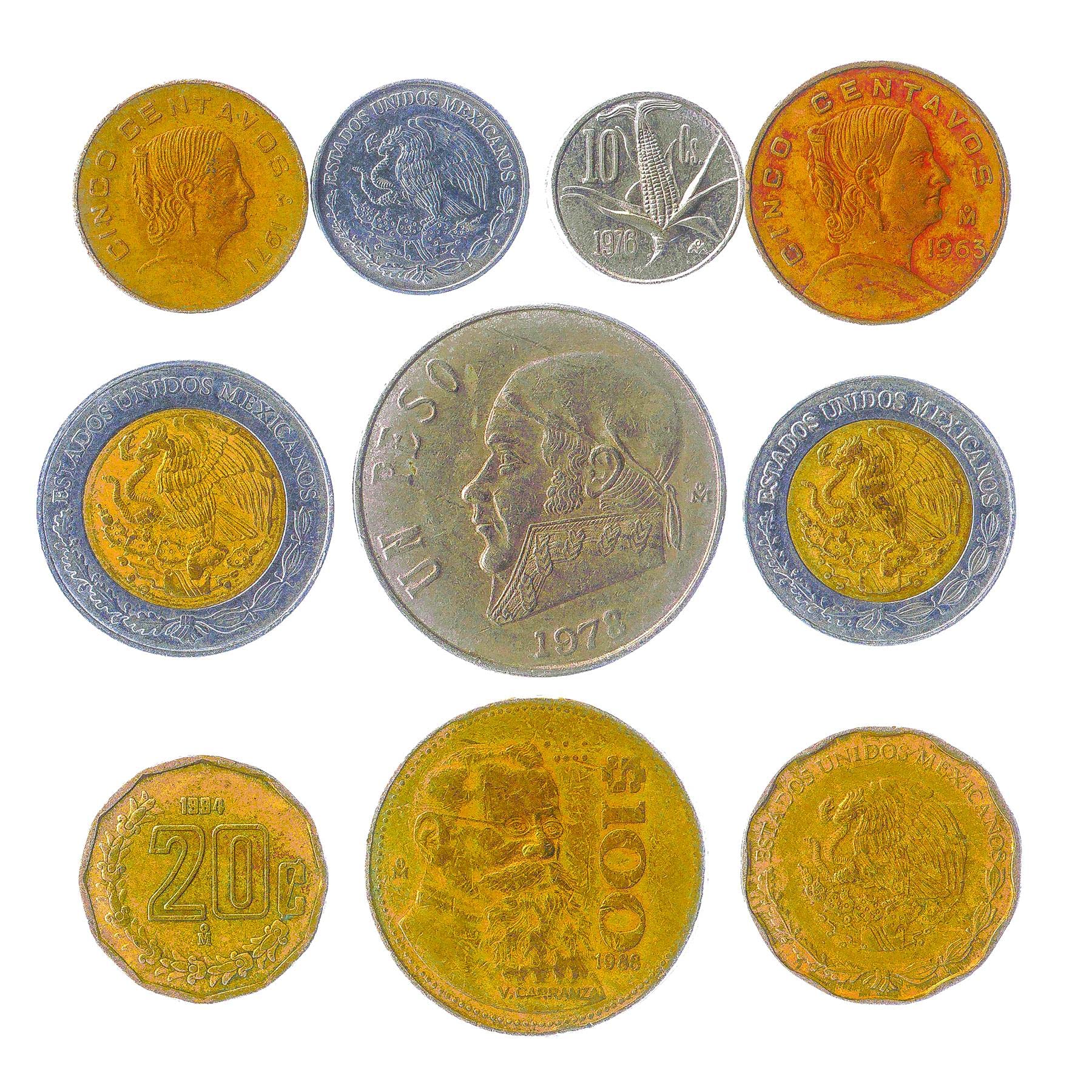 Mua Mexico 10 Mixed Coins | Pesos | Centavos | Mexican Currency Since ...