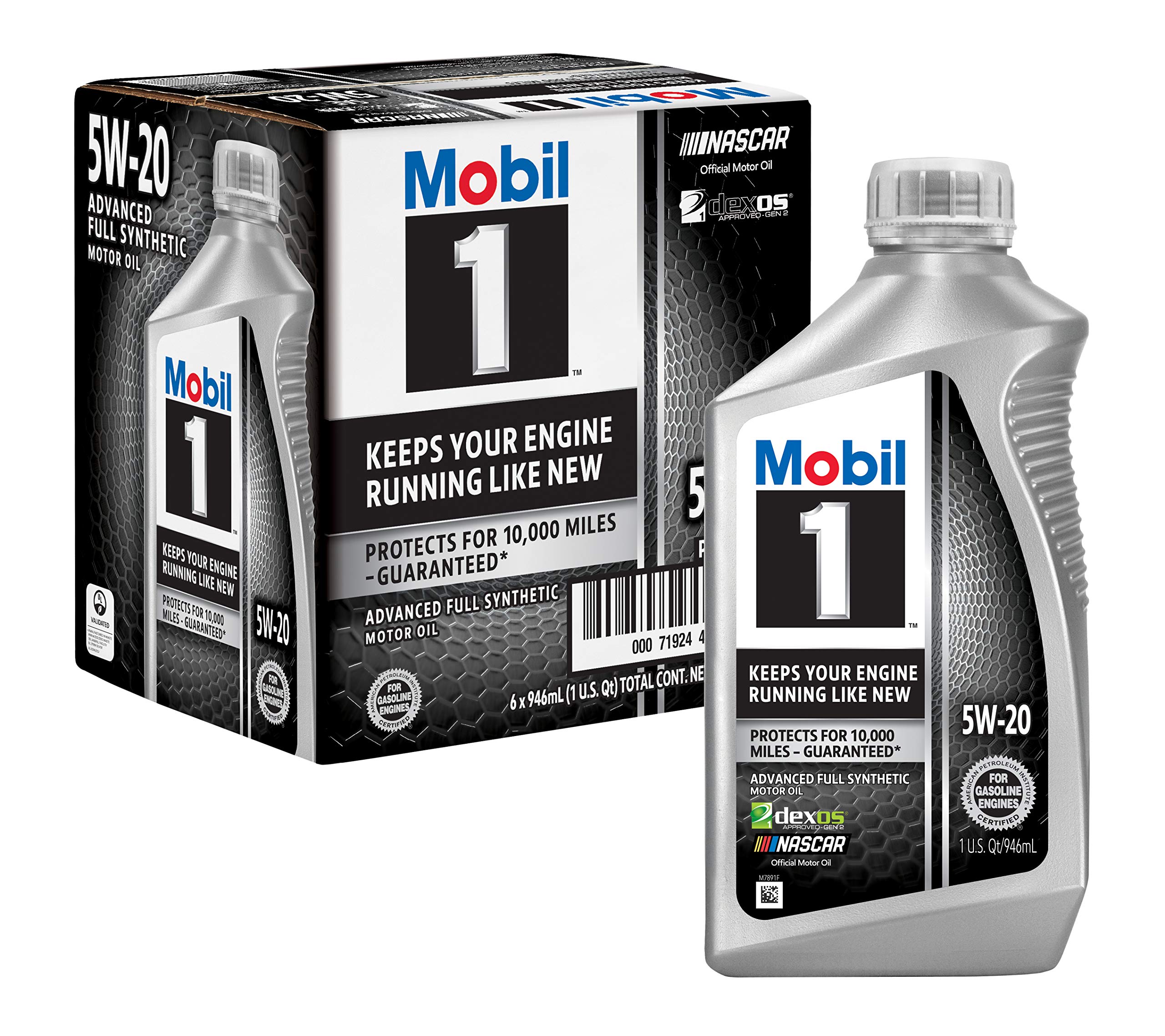 Mobil 1 44975 5W 20 Synthetic Motor Oil 1 Quart Pack Of 6 Buy
