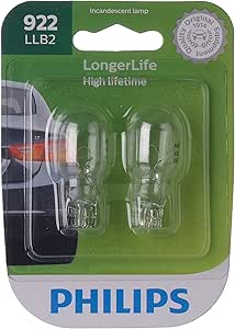 Amazon.com: Philips 922 LongerLife Miniature Bulb, 2 Pack : Tools ...