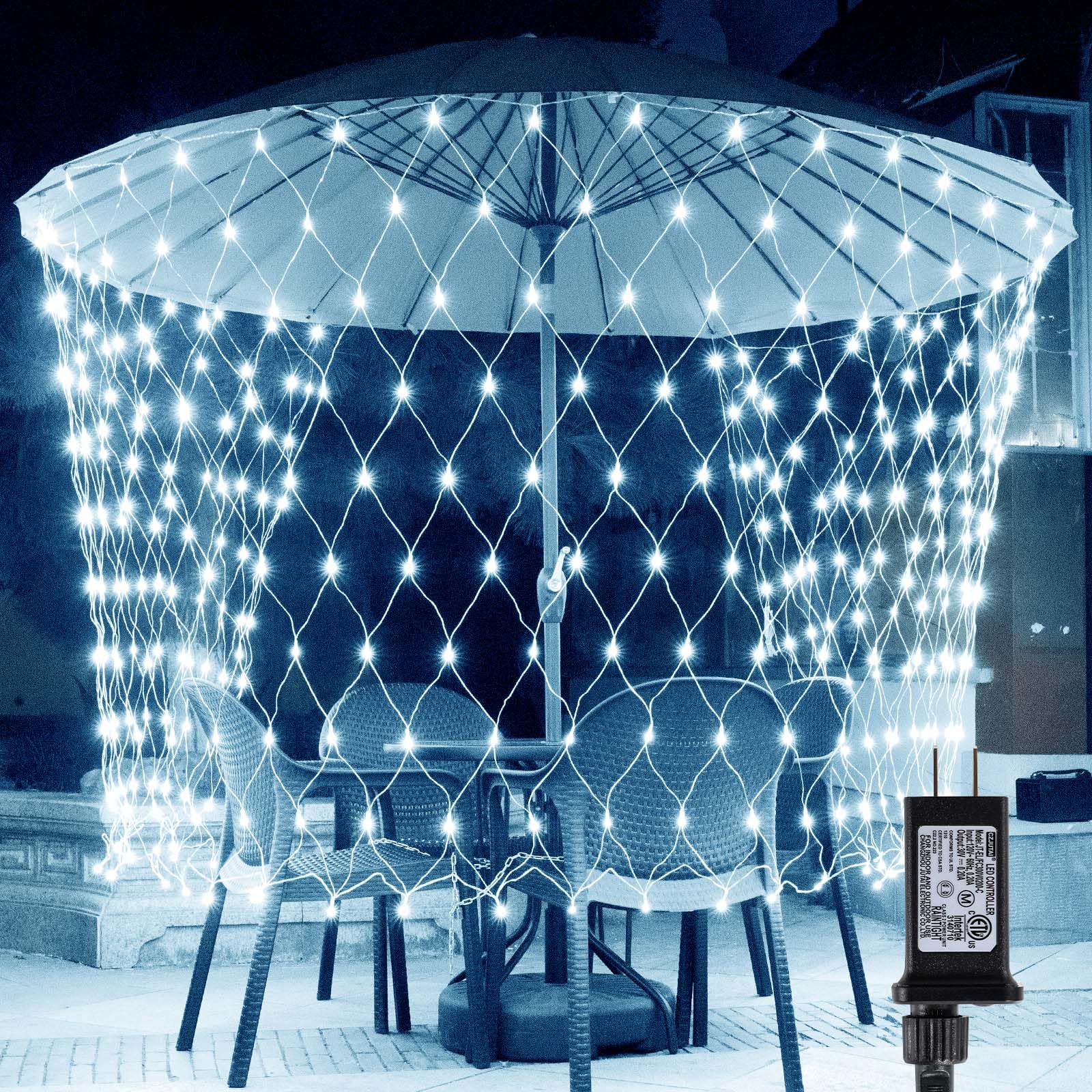 LitHome 300 LED 14.8ft x 5ft Outdoor Christmas Net Lights, Connectable ...