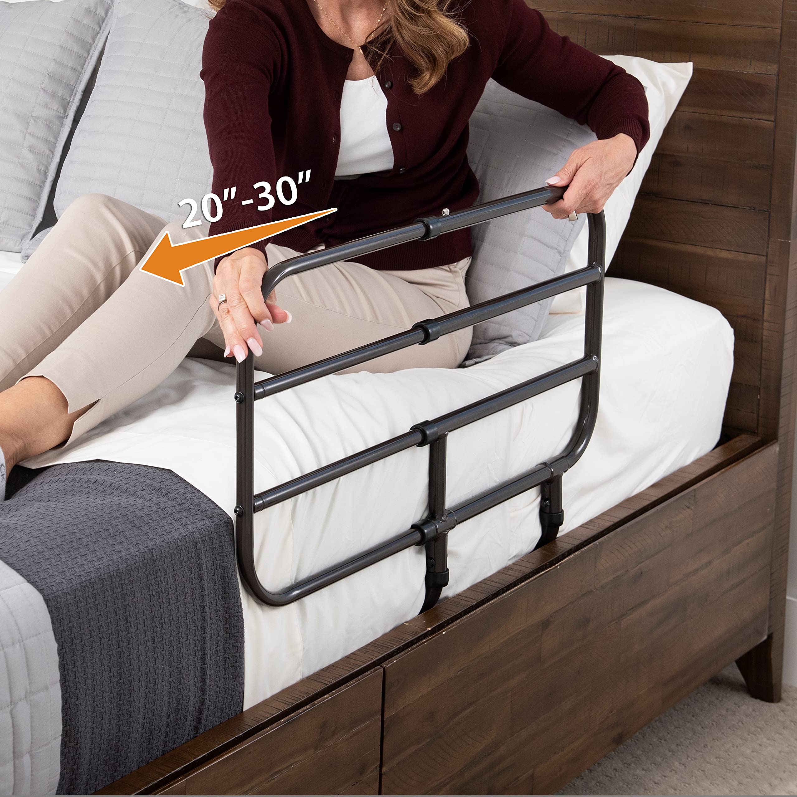 Mua Able Life Bedside Extend-A-Rail, Adjustable Senior Bed Safety Rail ...