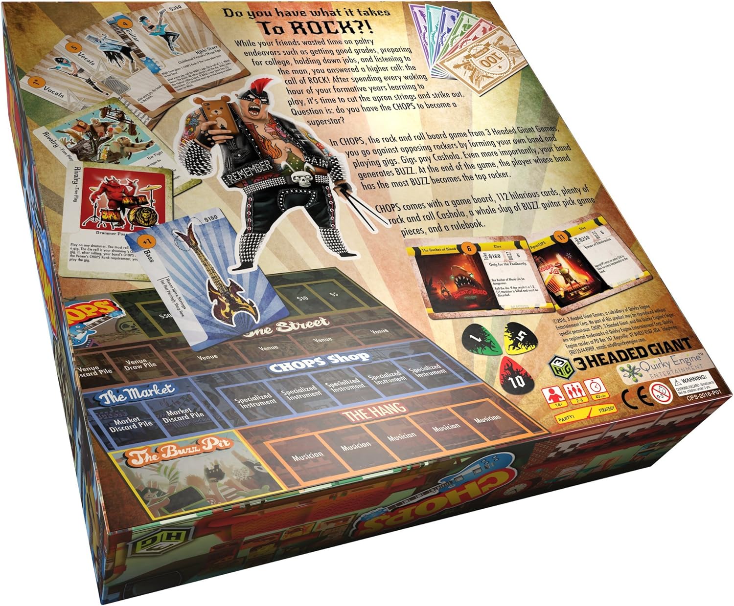 3 Headed Giant CHOPS: The Rock and Roll Board Game – BigaMart