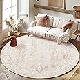 Amazon.com: BILEEHOME Round Rug 8x8 Feet 8ft Washable Area Rug for ...