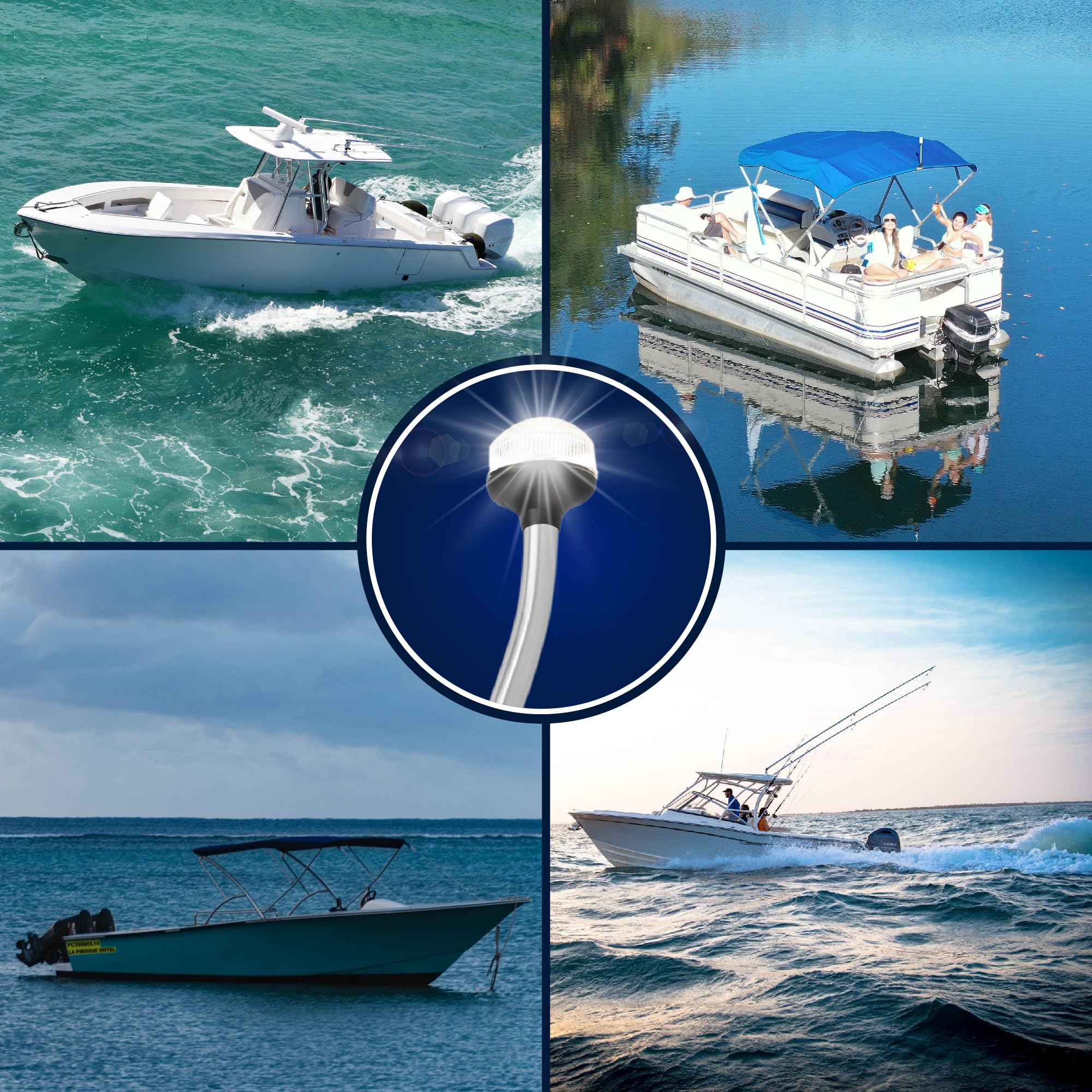 Mua Five Oceans Anchor Light - Stern Lights for Boats, 2NM USCG, 12V DC ...