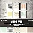 Amazon.com: Colorbok Designer Paper Pad, 12" x 12", Wild & Free