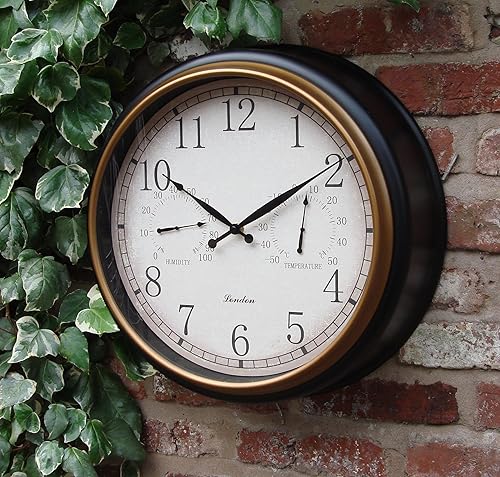 Perfect Time Radio Controlled Outdoor Clock - 57.5 cm (23") Antique ...