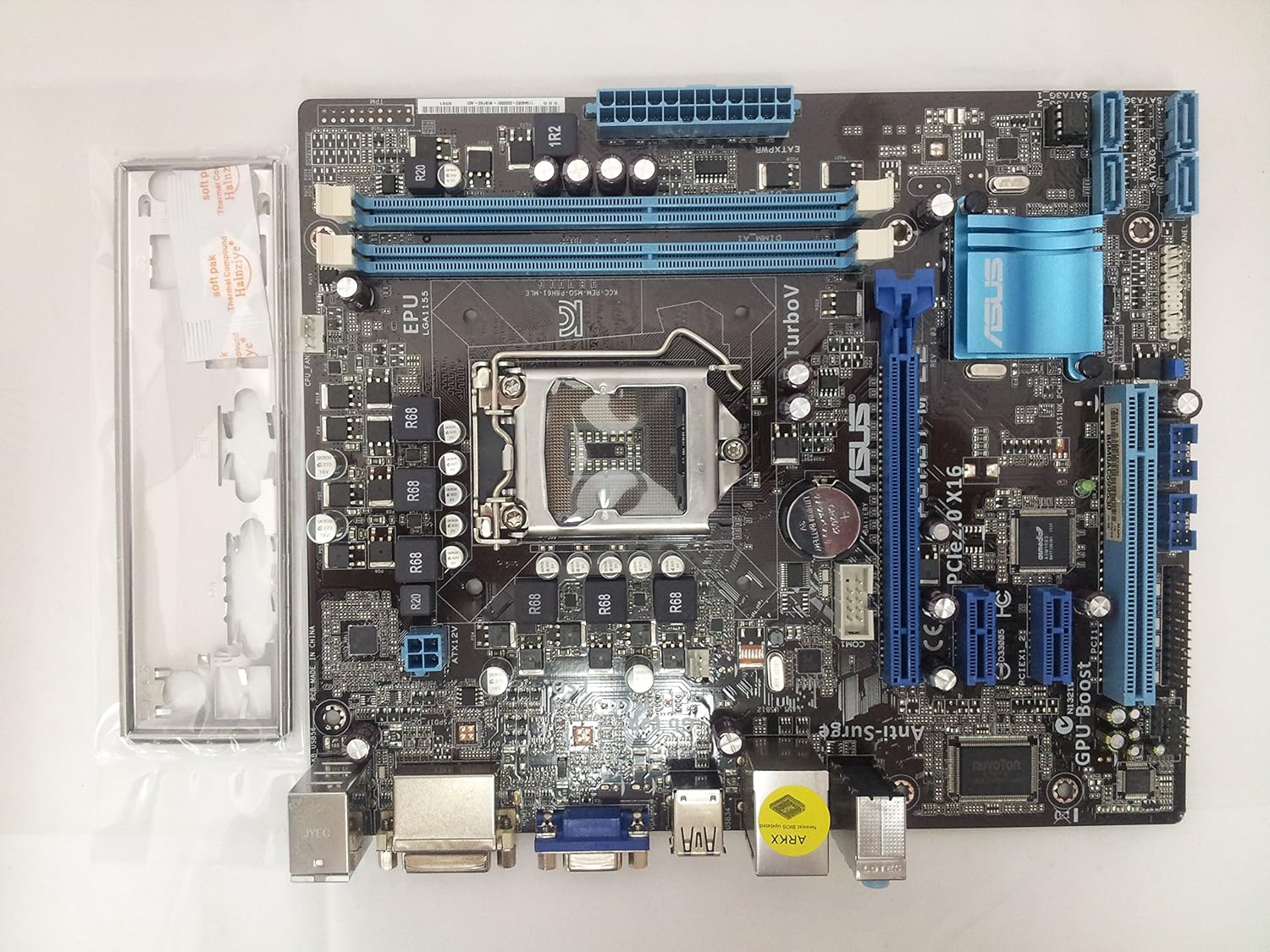 Amazon.com: ASUS P8H61-M LE/CSM Intel H61 Chipset DDR3 1333 Micro ATX ...