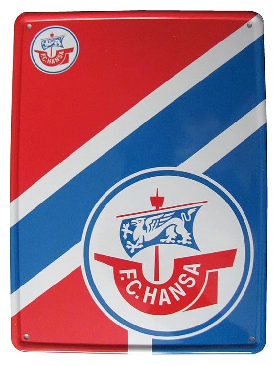 Amazon.de: FC Hansa Rostock - Blechpostkarte mit Umschlag 14, 5 x 19, 5 ...