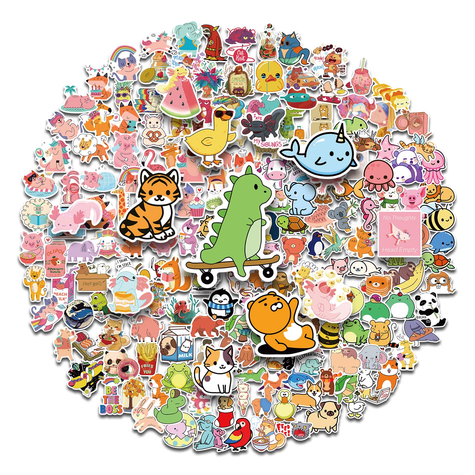 Mua 300 PCS Animal Stickers Waterproof Cute Stickers Kawaii Animal ...