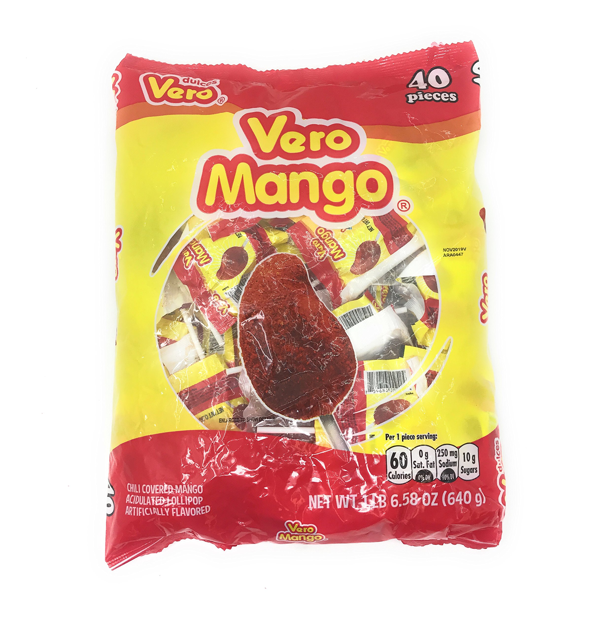 Amazon.com : Dulces Vero Vero Rebanadita Paletas Sabor Fresa Con Chile ...
