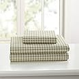 Amazon.com: Laurel & Mayfair 250tc 100% Cotton Gingham Print Sheet Set ...