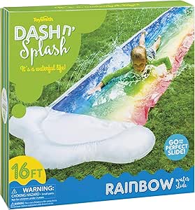 Amazon.com: Toysmith Dash 'N Splash Rainbow Inflatable Outdoor Water ...