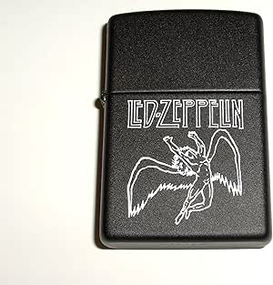 Amazon.com: Zippo Led Zeppelin Icarus Black Matte Lighter: Health ...