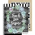 Schoolgirl Style Academic Teacher Planner - Undated Weekly/Monthly Plan ...